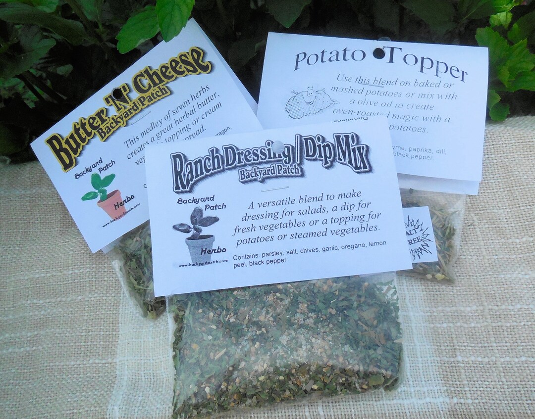 SPUD Cooking Collection Set of 5 Dry Herb Mixes, Hand-blended, Home ...