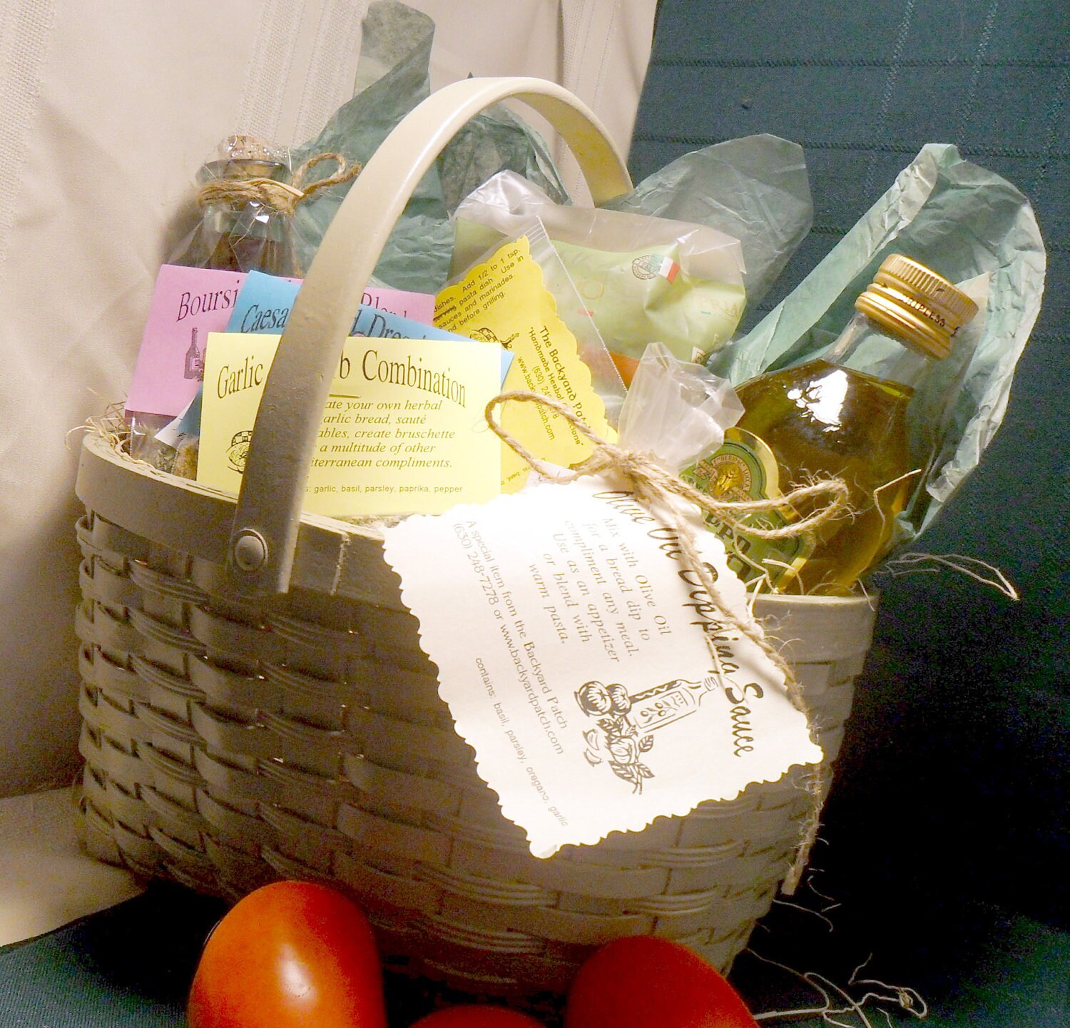 Italian Pasta Dinner in a Basket Seasonings Recipes and - Etsy