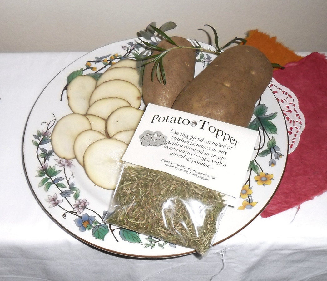 Roasted Potato Mix, Hand-blended Salt Free Dry HERB COOKING MIX, Potato ...