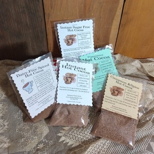Five Herbed and Spiced Hot Chocolate - Cocoa Mixes, Set of 5 ...
