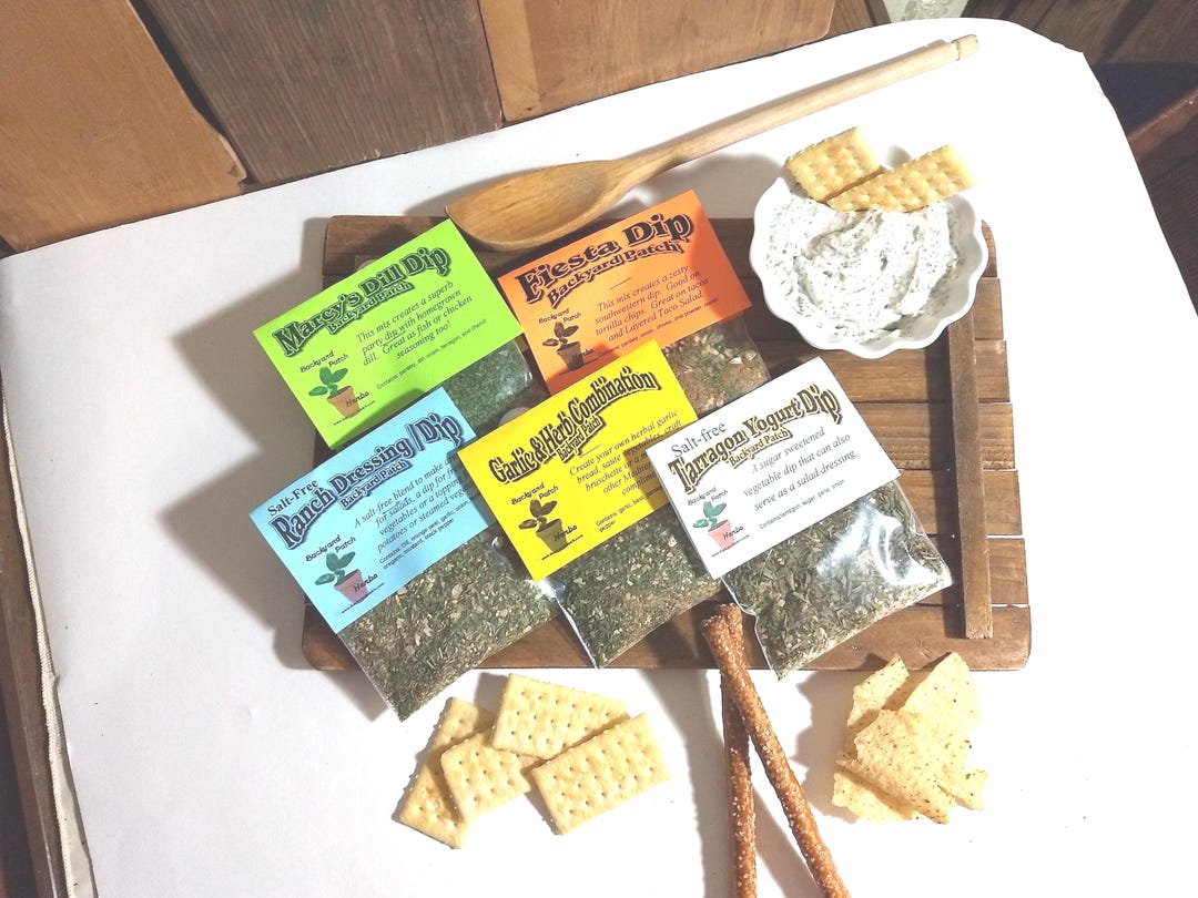 Herb Seasoning Dip Mix Gift Set of 4 | Herb Blends for Making Dips ...
