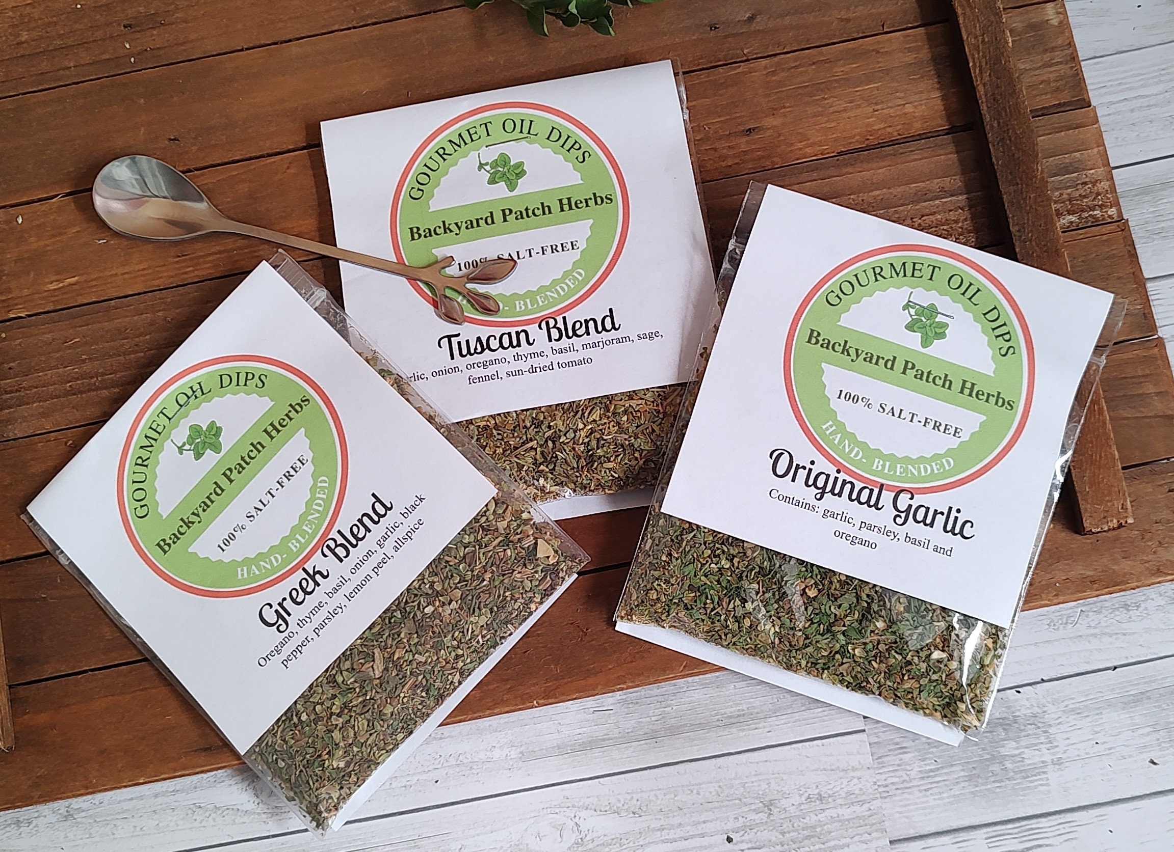 Gourmet Olive Oil Dip Set: Greek, Tuscan, and Garlic Blends - Etsy