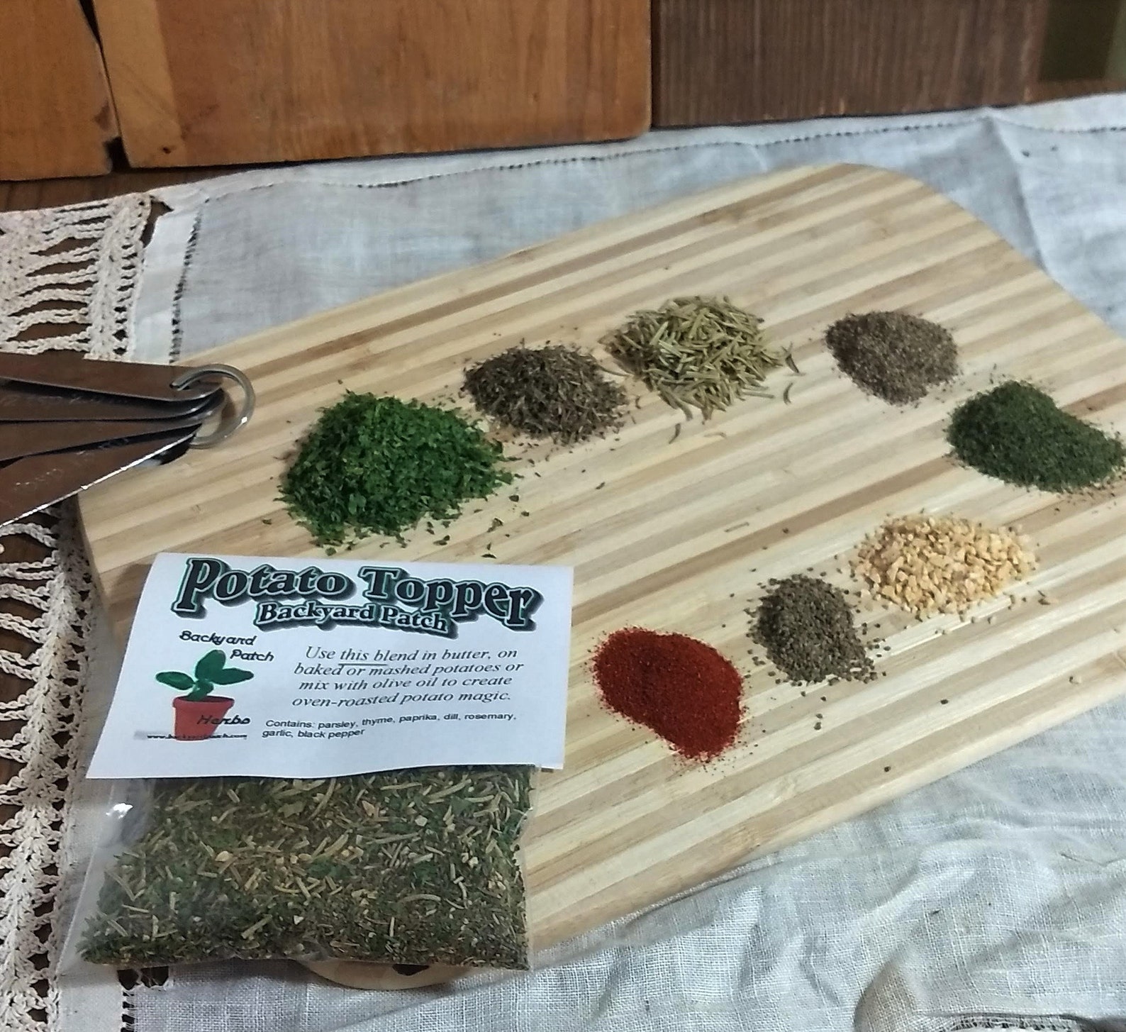 Roasted Potato Mix, Hand-blended Salt Free Dry HERB COOKING MIX, Potato ...