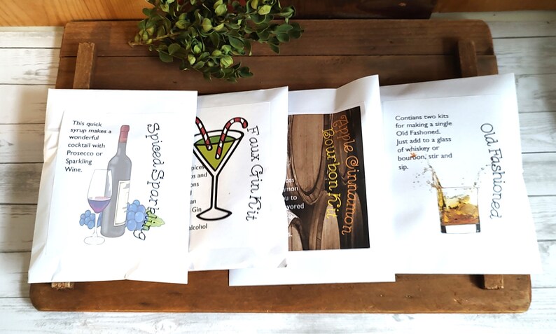 DIY Cocktail Mocktail Kits, Make Flavored Bourbon, Sparkling Wine, an ...