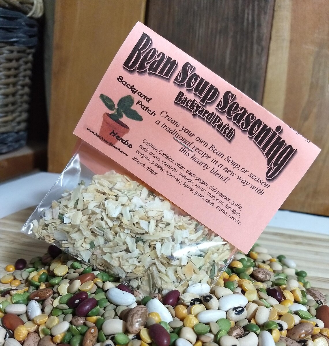 TWO Bean Soup Seasoning Herb Mix Hand-blended Salt-free Dry | Etsy