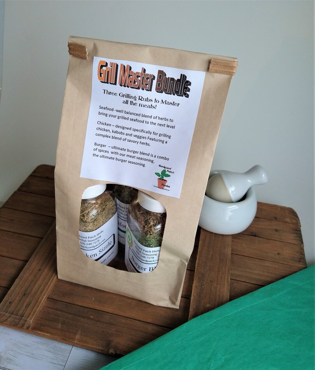 Grill Master Bundle of Herb Seasonings, Set of Three Jars Salt-free ...