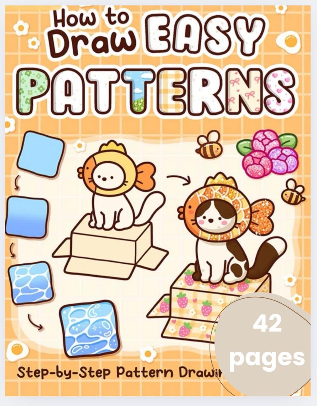 How to Draw Easy Patterns Coloring Book Cozy Friends Cozy Drawing - Etsy