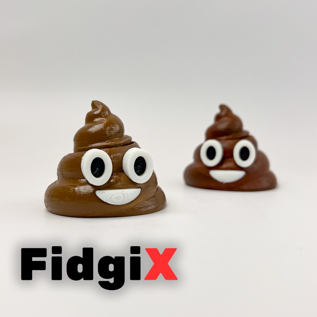 Poop Emoji Switch Fidget - 3D Printed Clicker Toy, Fidgix - Etsy