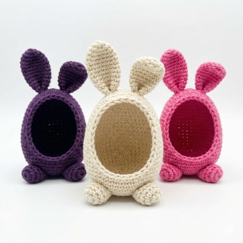 Crochet Bunny Egg Cozy Pattern PDF, Easter Egg Holder, Kinder Egg Cozy ...