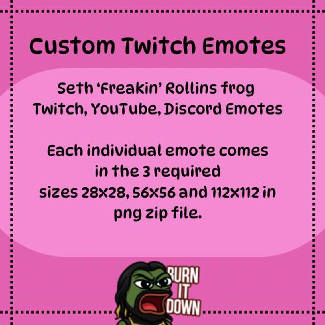 Seth Freakin Rollins Frog - Twitch, Youtube, Discord Emotes - 28x28 ...