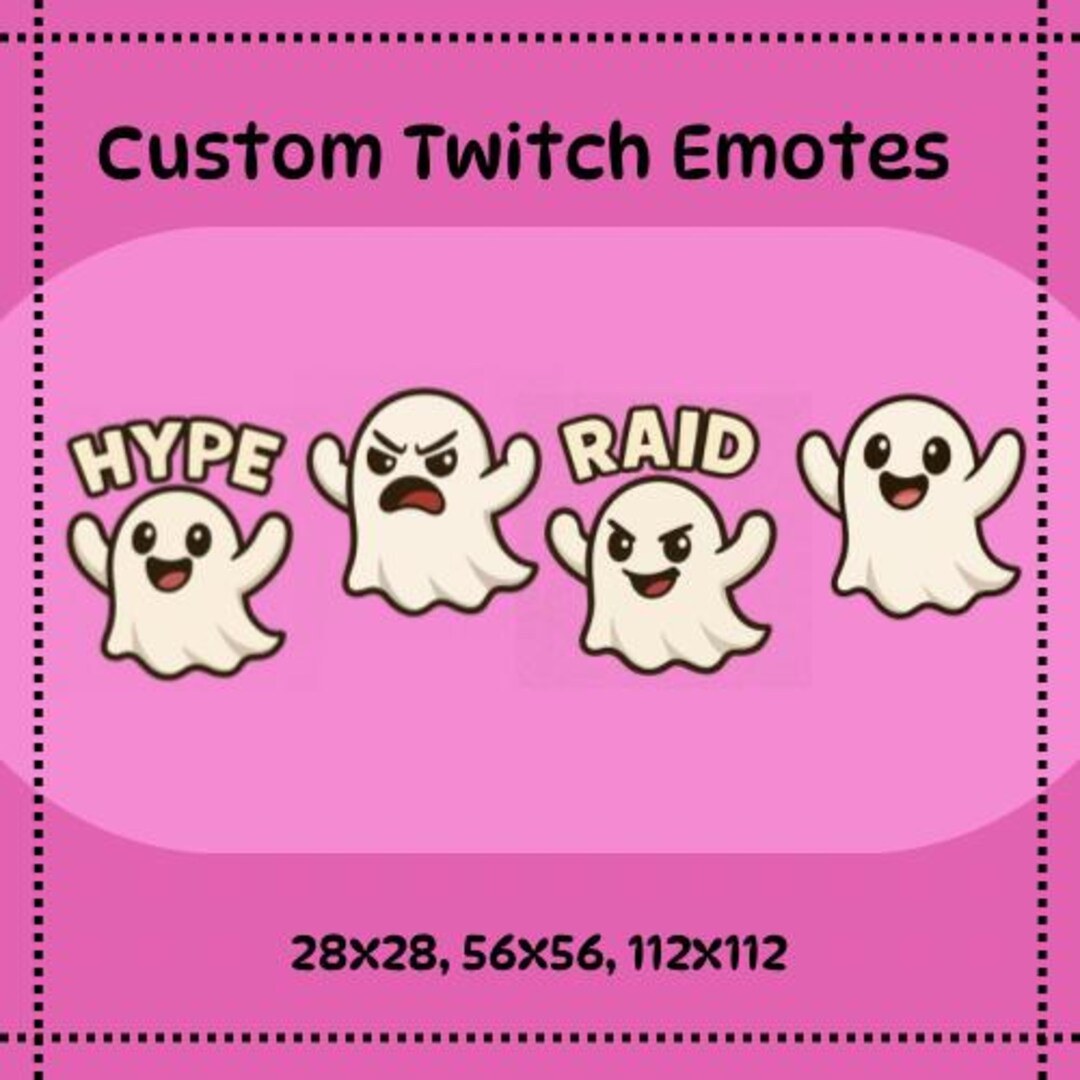 4x Ghost Emotes - Twitch, Youtube, Discord Emotes - 28x28, 56x56 and ...