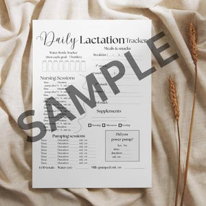 Lactation and Baby Tracker Printable | Breastfeeding, Pumping, Diaper ...