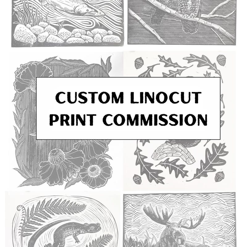 Handmade Print Linocut - Etsy
