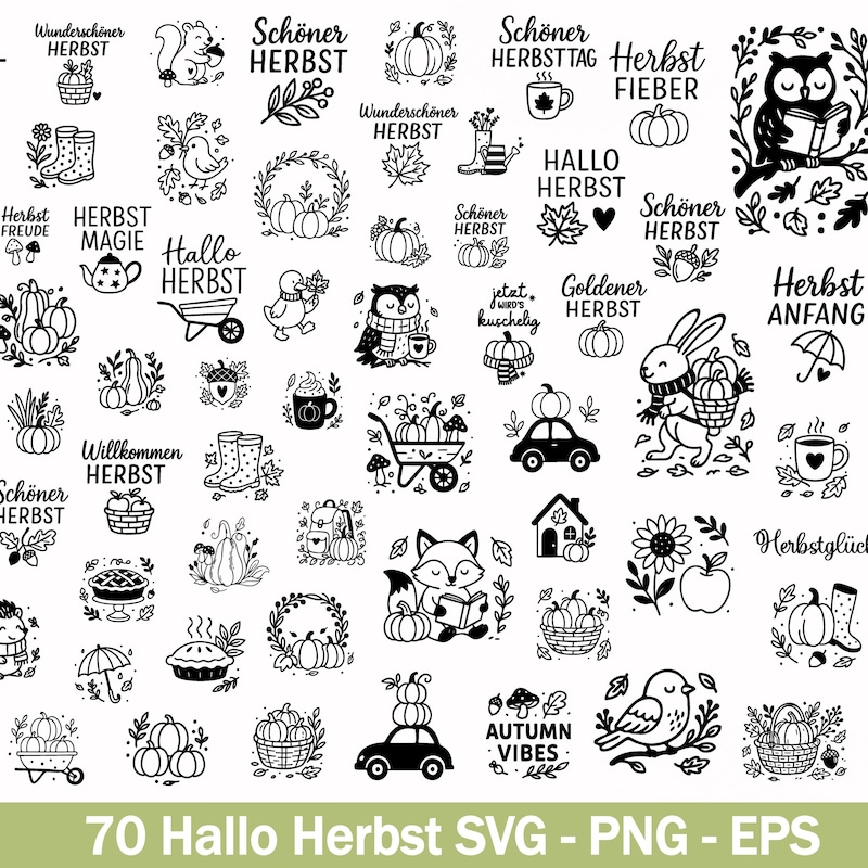 Plotterdatei herbst - Etsy.de