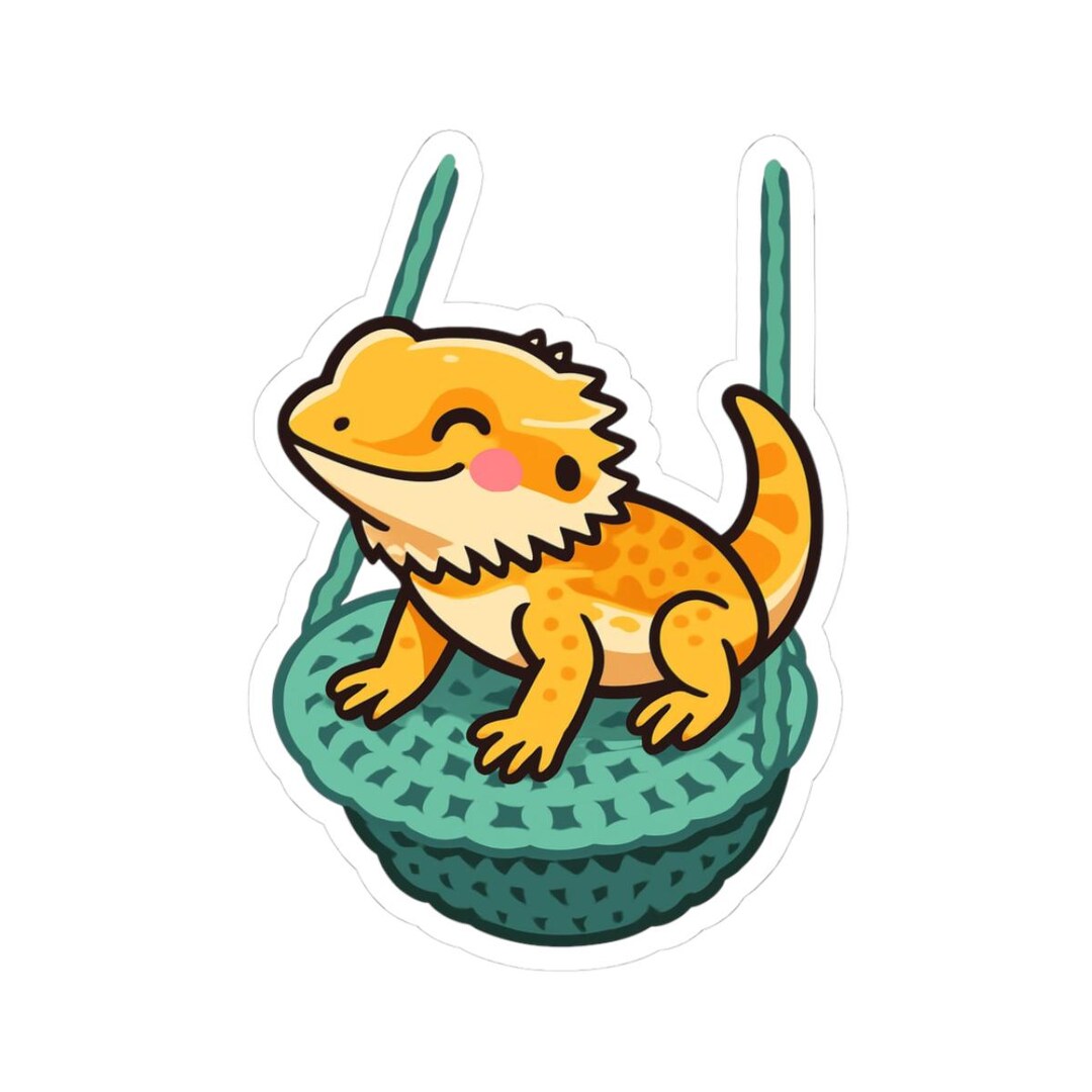 Cute Bearded Dragon Stickers, Perfect for Laptop, Water Bottles, Kids ...