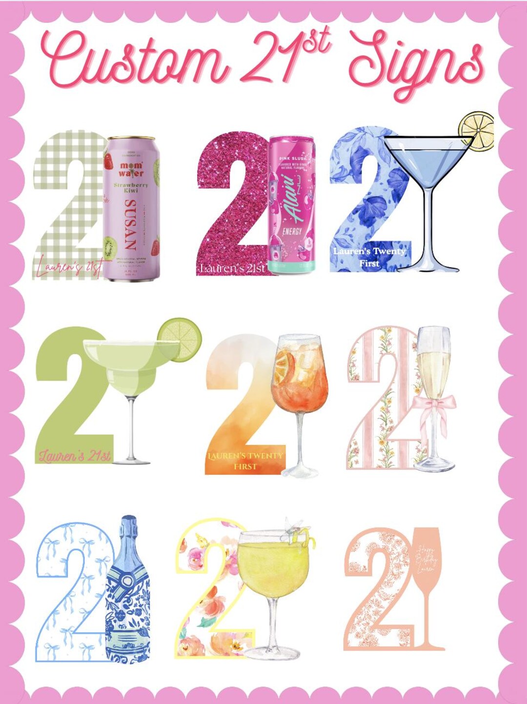 21st Birthday Sign - Etsy