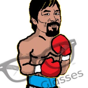 Manny Pacquiao Punch-out Art | NES Style Digital Print | Retro Boxing ...