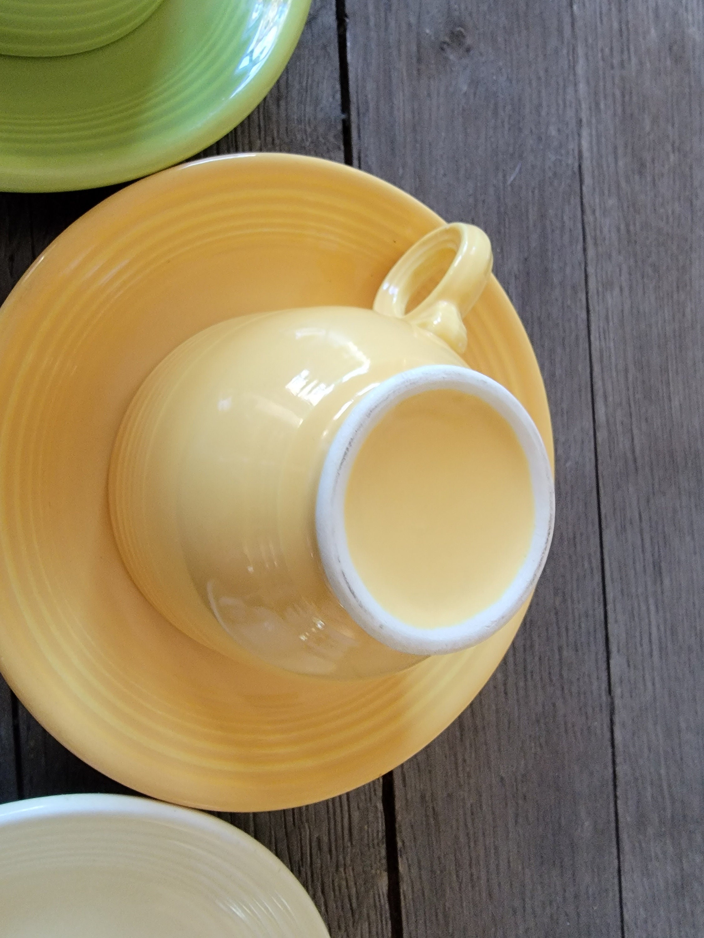 Original Vintage Fiesta Fiestaware Tea Cup and Saucers - Etsy