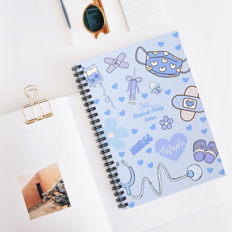 Medical Study Spiral Notebook - Perfect for Nurses, Medical Students ...