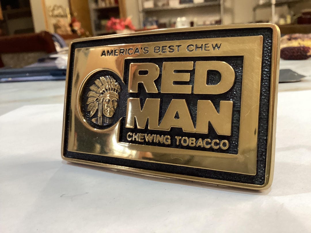 Vintage Redman Chewing Tobacco America’s Best Chew Belt Buckle - Etsy