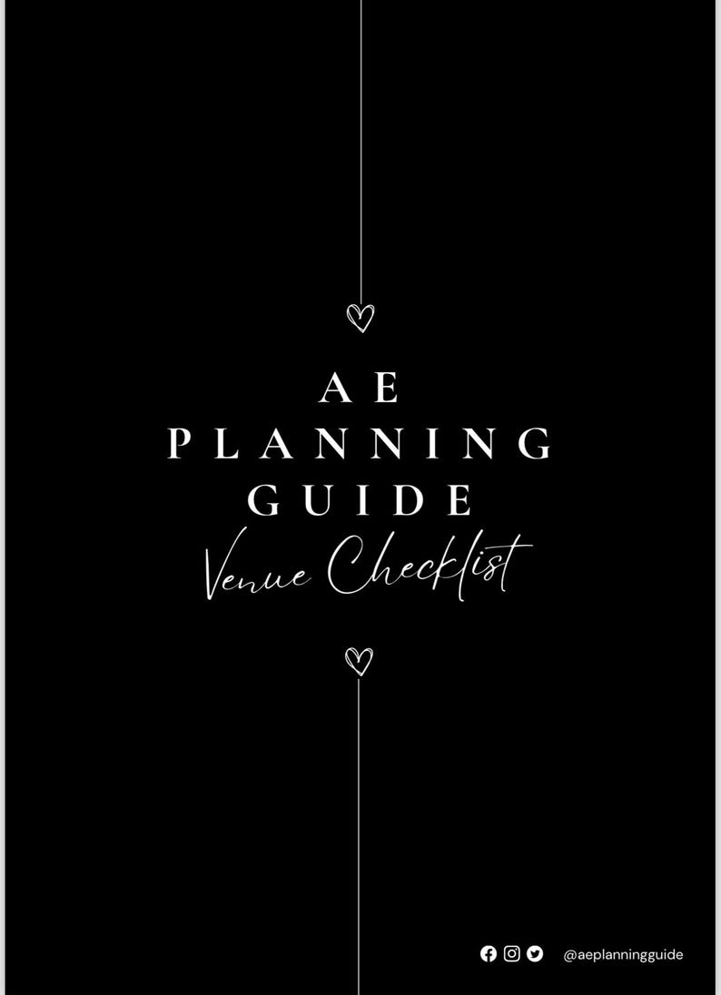 One Stop Event Venue Hire Checklist - Etsy