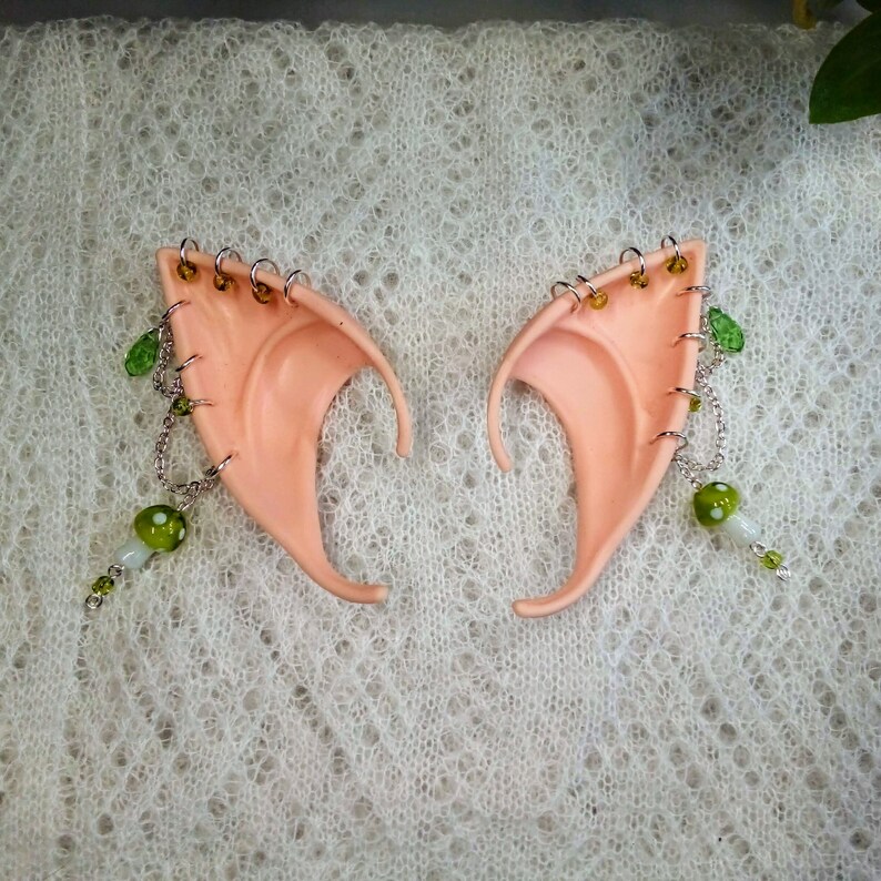 Green Mushroom Elf Ears, Fairy Ears - Etsy
