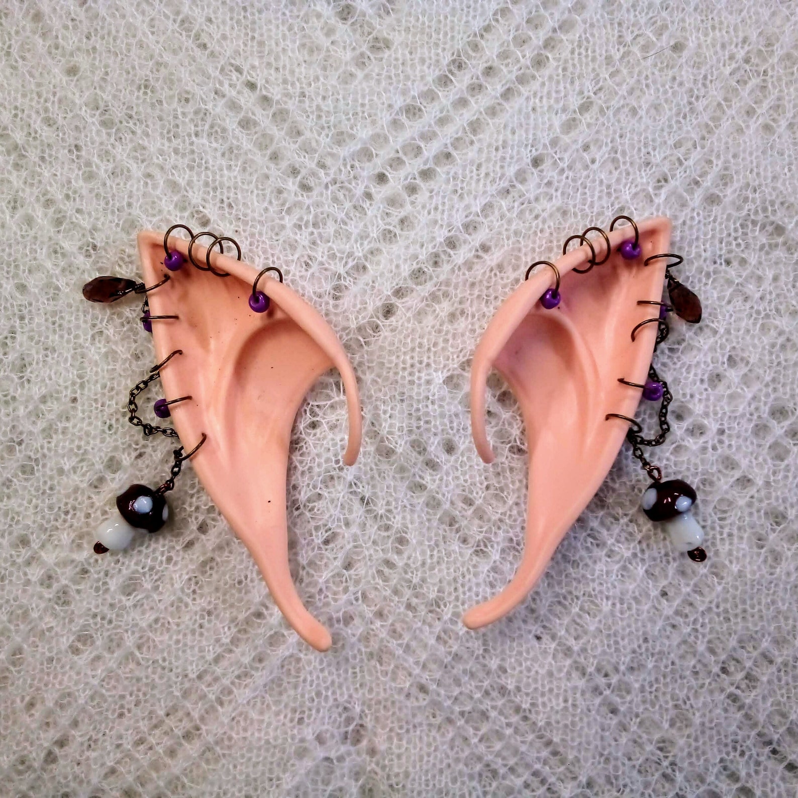 Purple Mushroom Elf Ears Fairy Ears - Etsy