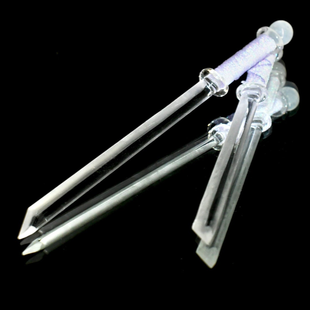 Fully Sharpened Glass Sword Statuette With Stand, Katana Figurine - Etsy