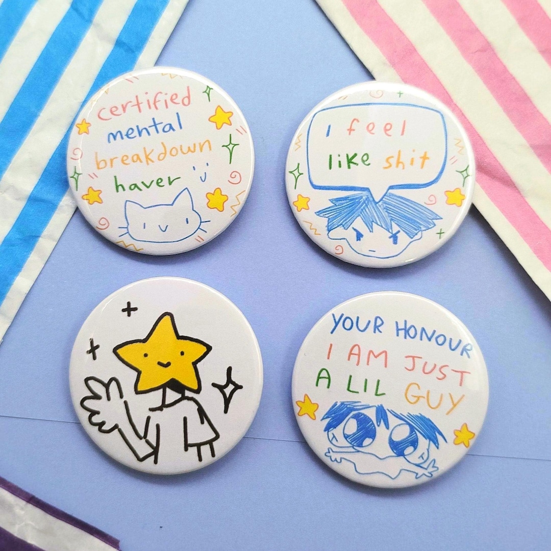 Silly Button Badges - Etsy
