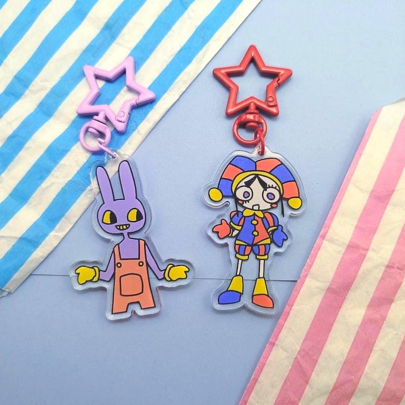 Pomni Keychain - Etsy