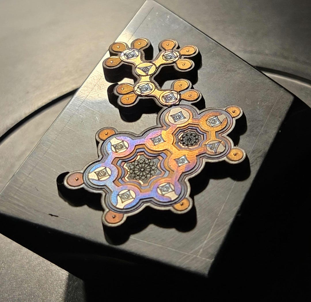 DMT Chemical Structure Pendant - Dimethyltryptamine - Psychedelic Blue ...