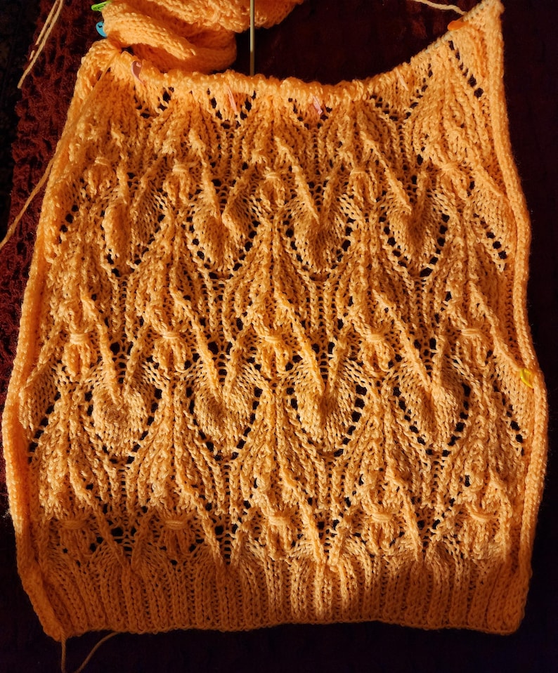 Lace Knit Women's Sweater PDF Pattern - Etsy New Zealand