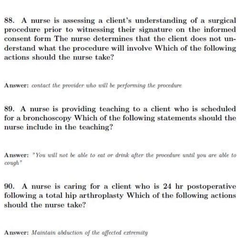 Medical-surgical Nursing Exam Study Guide: 90 Updated and Verified ...