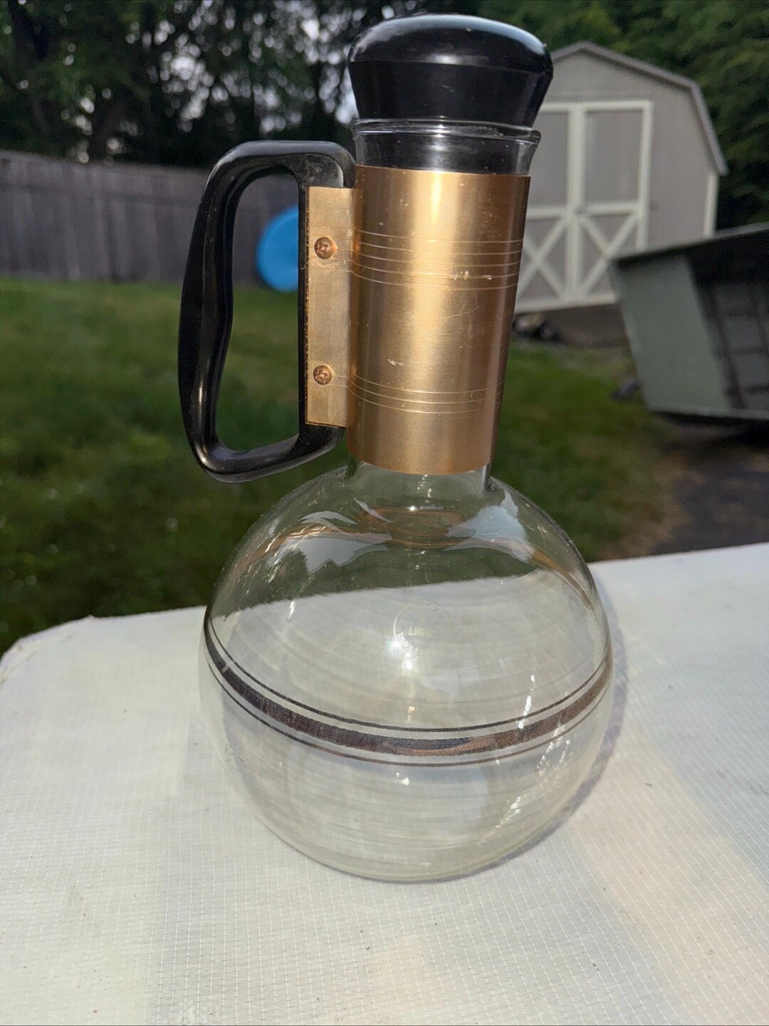 Vintage MCM Pyrex Silex Coffee Carafe, Bakelite Handle, 12 Cup - Etsy