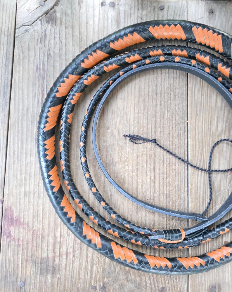Handmade Leather Bullwhip: Indiana Jones Style, 16 Plaits - Etsy