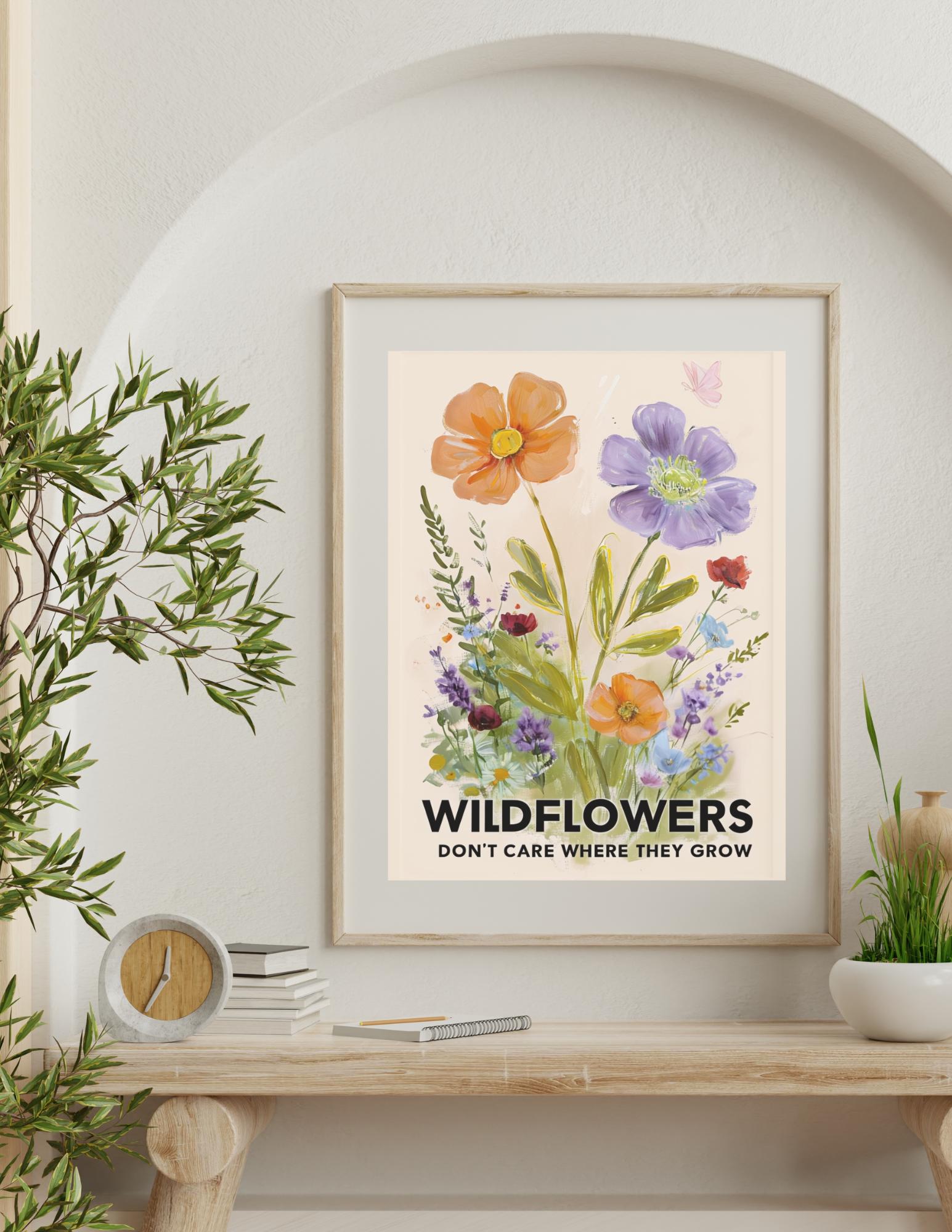 Wildflowers Quote Digital Download | "wildflowers Don't Care Where They ...