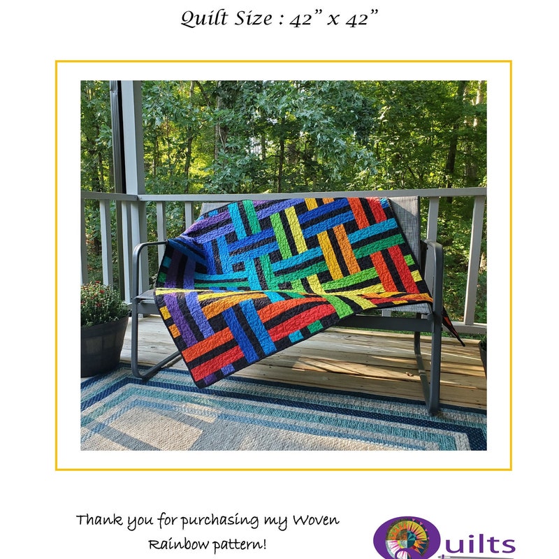Rainbow Baby Quilt Pattern - Etsy