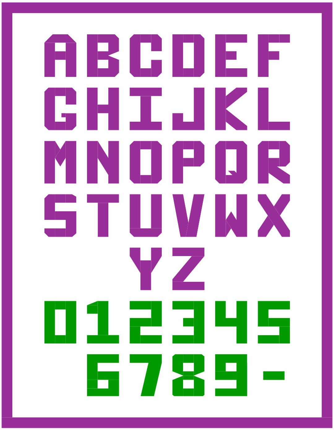 3 Inch Basic Alphabet FPP Block Bundle Includes Mini Quilt - Etsy