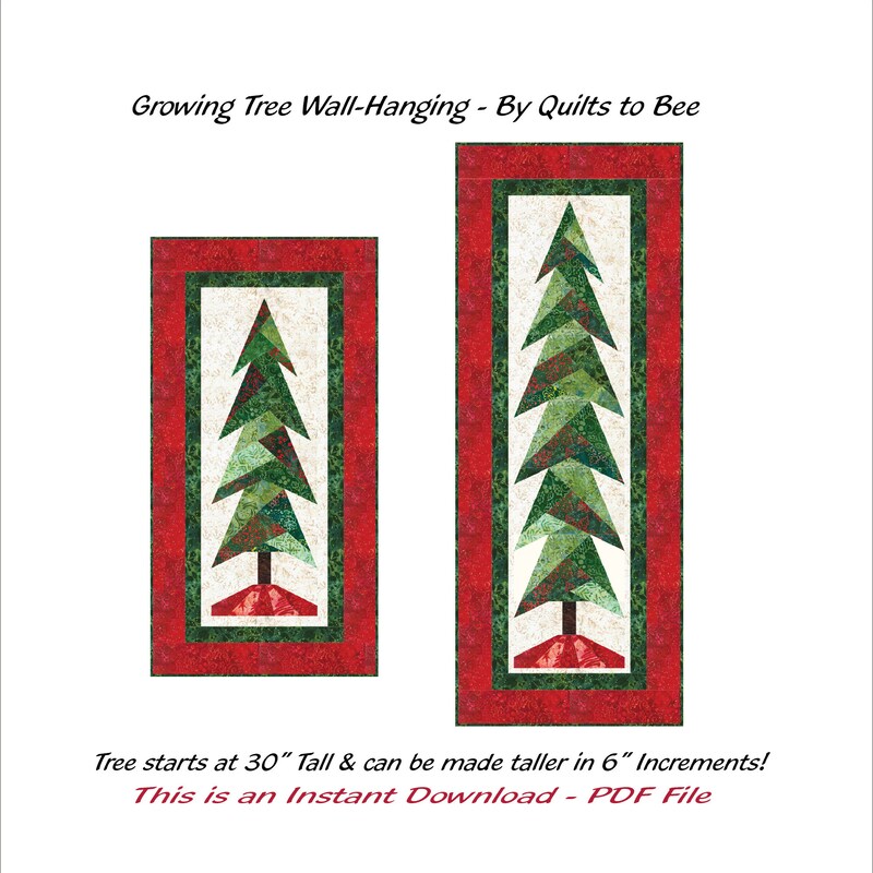 Tall Trim the Tree Pattern by Cindi Edgerton - Etsy