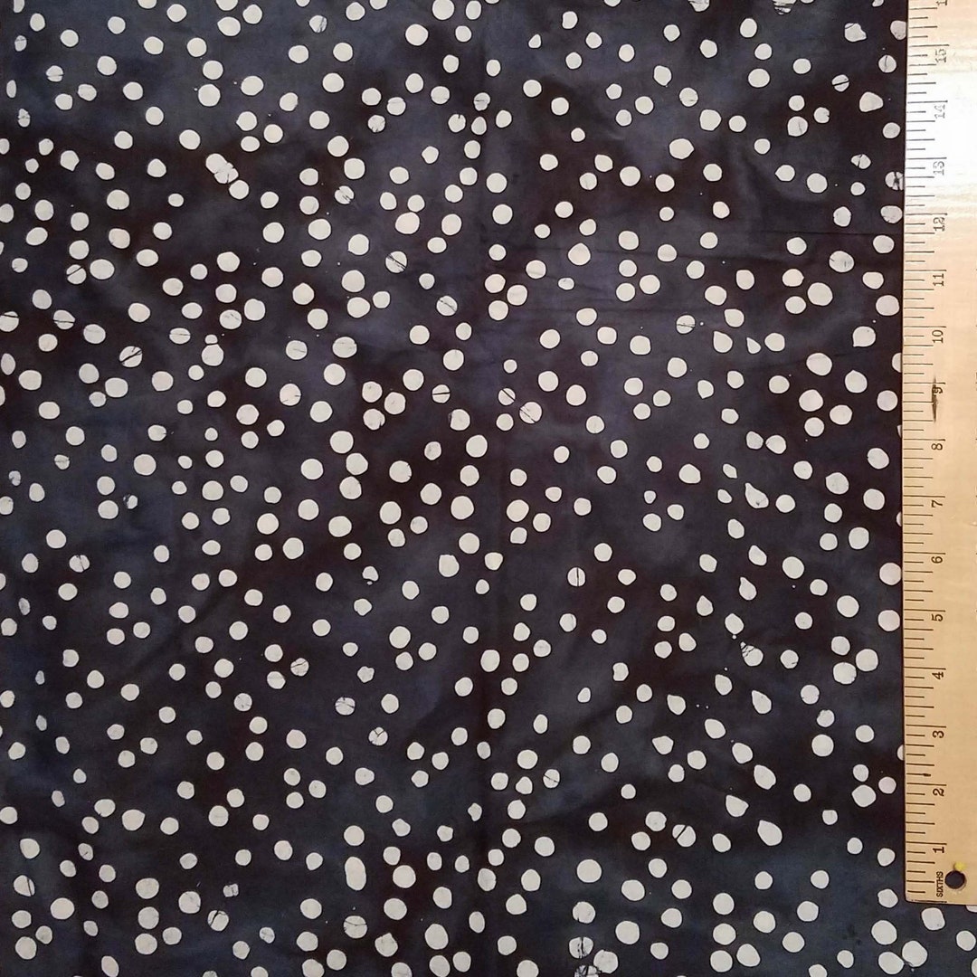 Dark Blue and Cream Batik From Checker Distributors - 1/2 Yard ...