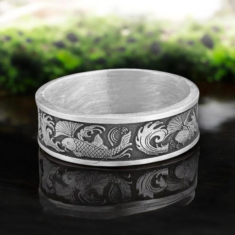 Koi Fish Rings Men - Etsy