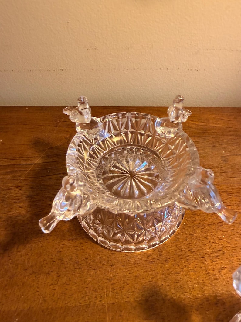 Vintage Crystal Dishes From the "byrdes" Collection by Hofbauer Crystal ...