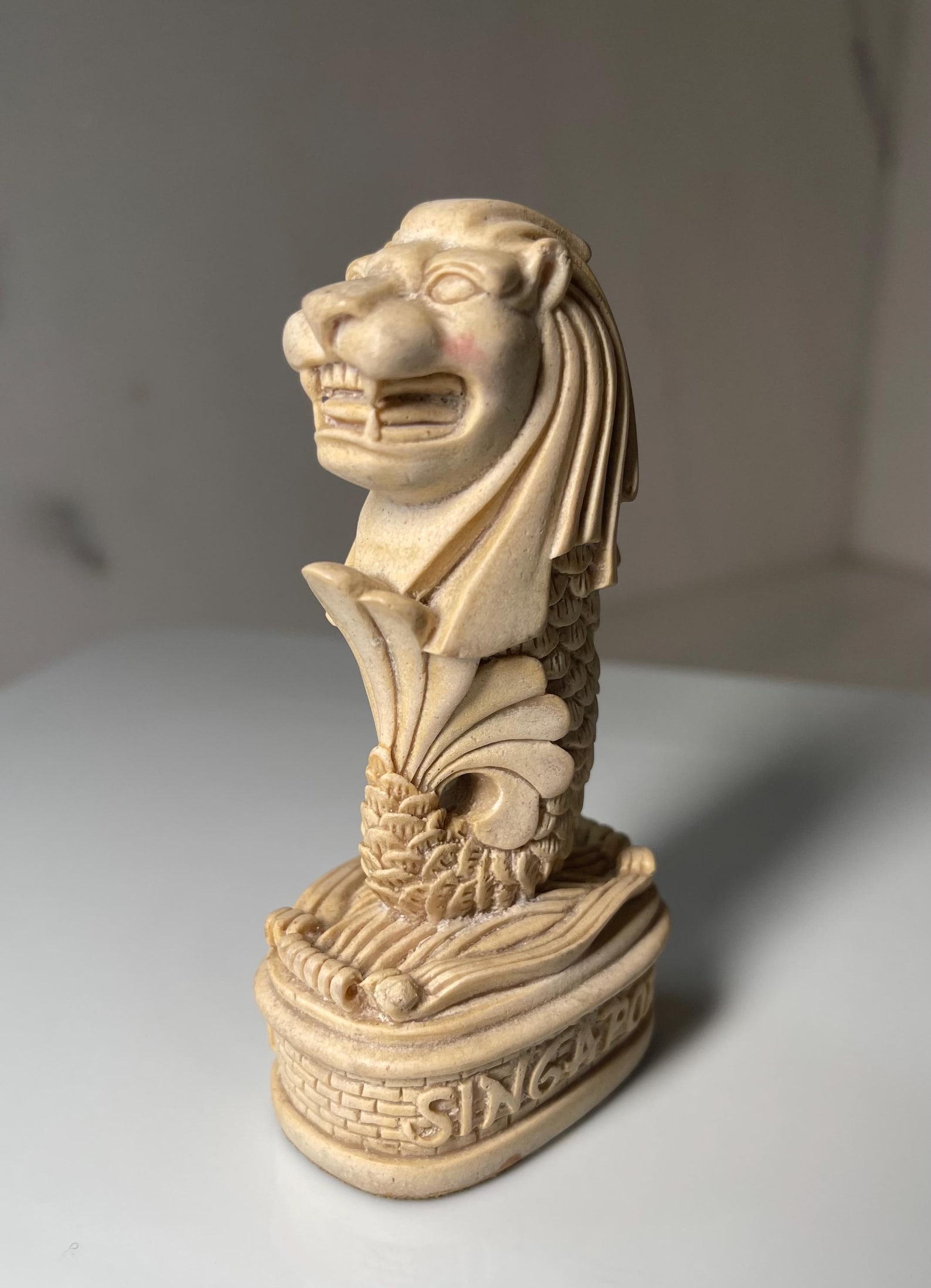 Vintage Singapore Merlion Statue Mythical Creature With the Head of a ...