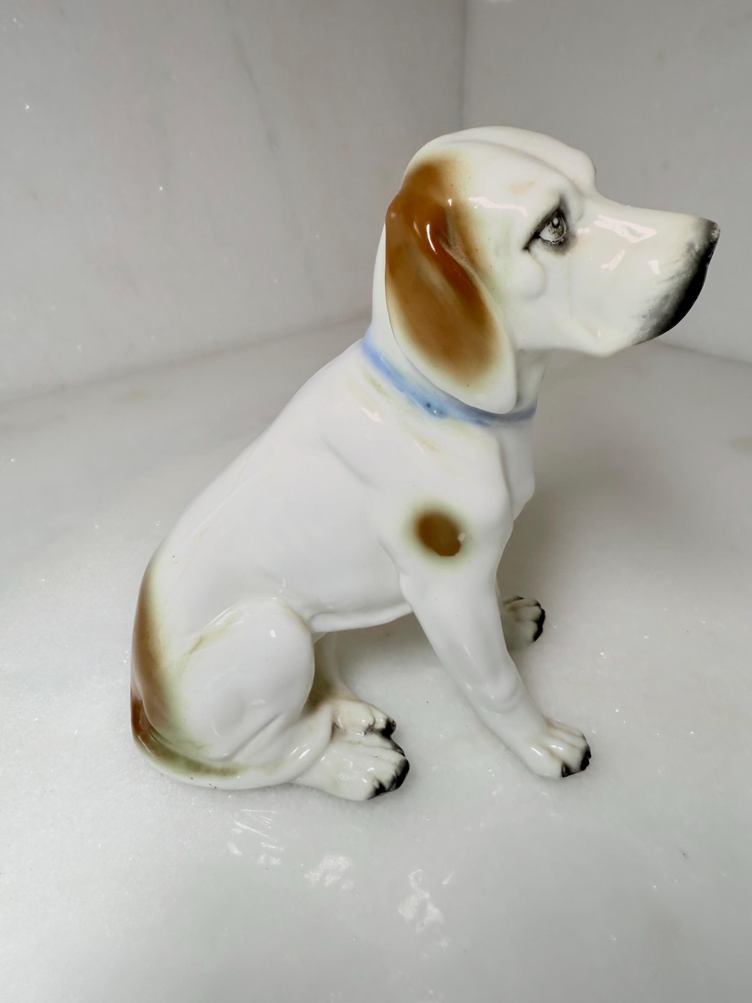 Antique Sitzendorf English Pointer Dog Porcelain Figurine Hand ...