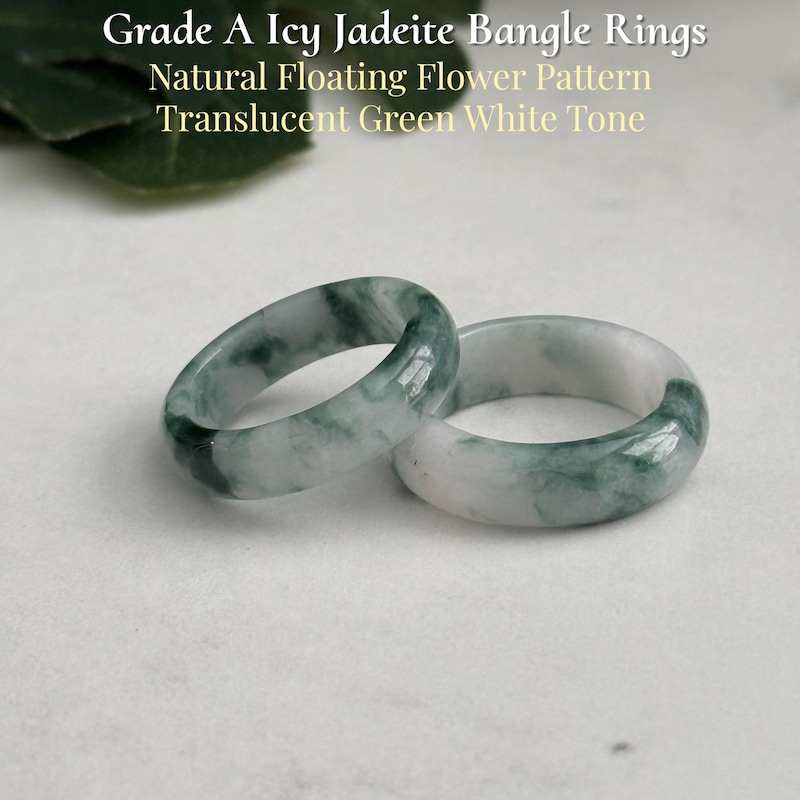 Floating Flower Jade Ring - Etsy