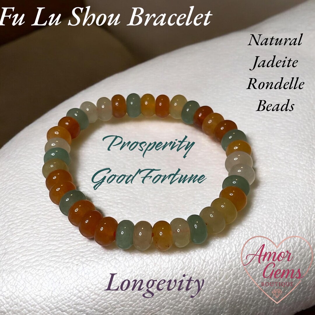 Fu Lu Shou Jade Bracelet – Symbol of Fortune, Prosperity & Longevity ...