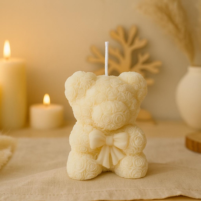 Mini Bear Candle - Etsy