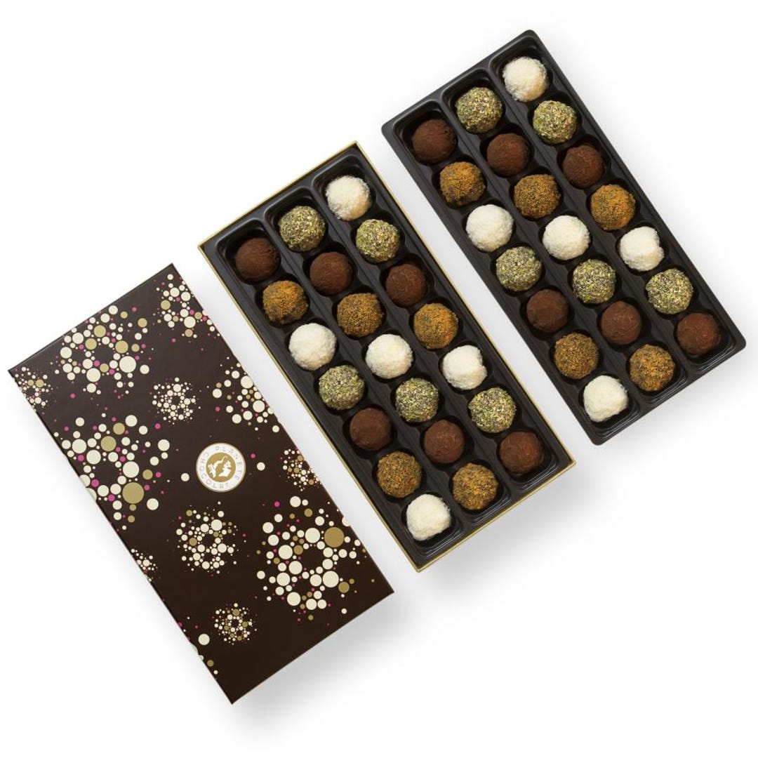 Chocoluxe Belgian Truffle Assortment: 42 Gourmet Chocolate Truffles - Etsy