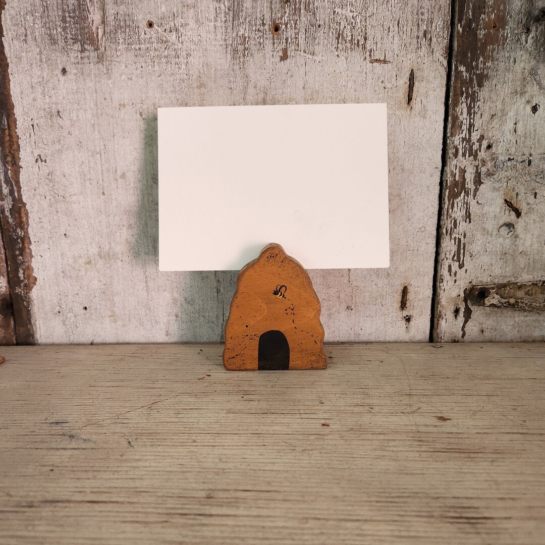 Rustic Gold Beehive Recipe Stand Recipe Card Stand Wood Recipe Holder ...