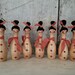 Snowman Bowling Pin Toy Bowling Pin Primitive Snowman Shelf Sitter ...
